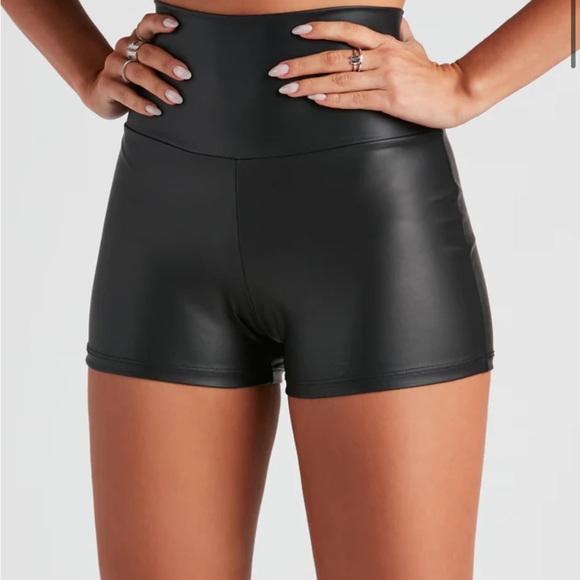 Windsor | Shorts | Windsor Faux Leather Biker Shorts | Poshmark